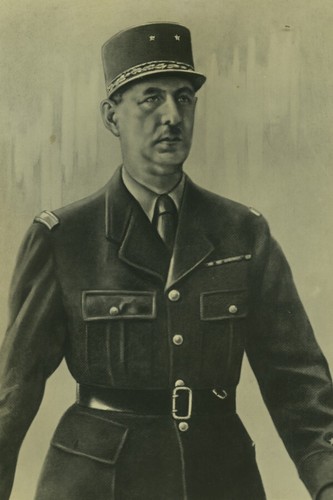 France General de Gaulle portrait from painting? Old Photo 1945 | eBay