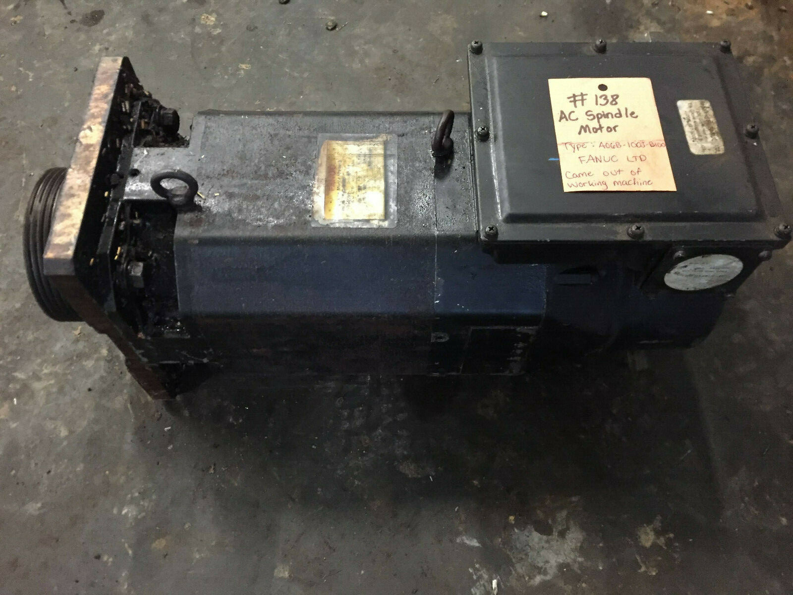 Fanuc AC Spindle Motor A06B-1003-B100 From Takisawa MAC-V2E | eBay