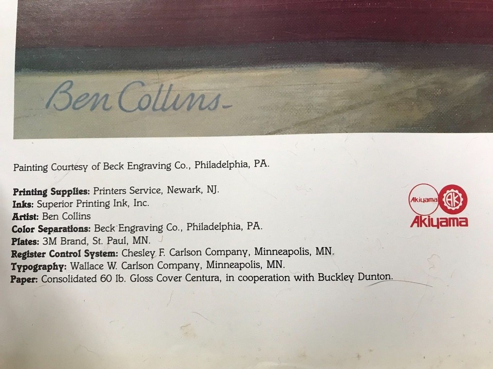 1982 BEN COLLINS ARTIST POSTER FOR maruka akiyama, PHILADELPHIA ...