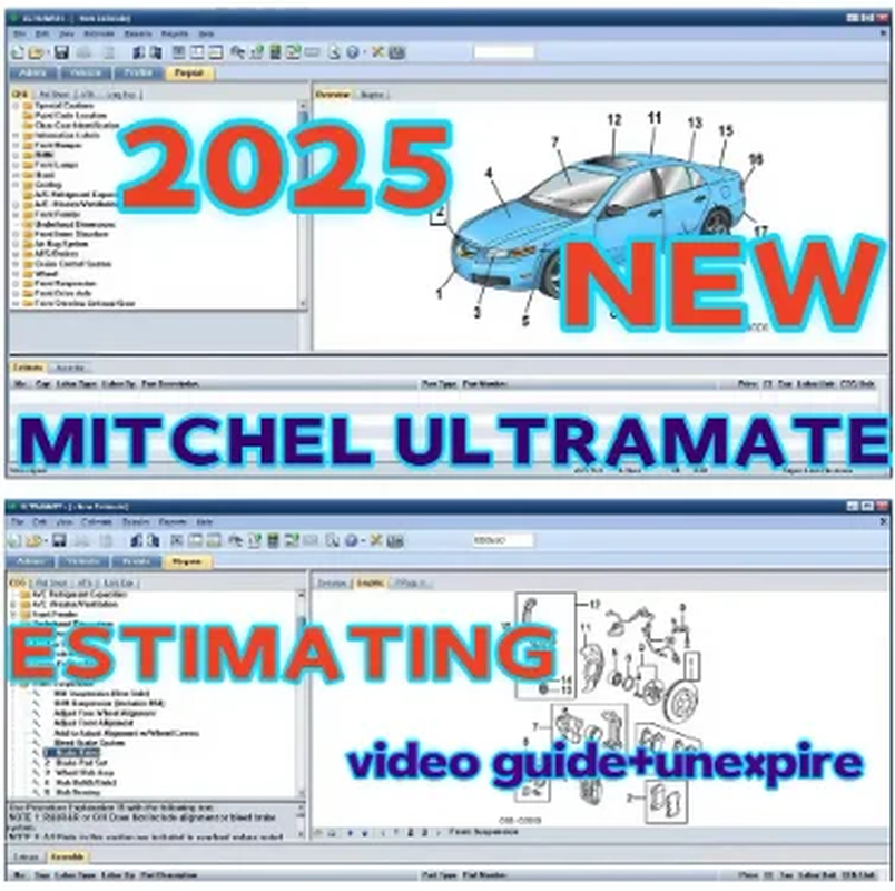 NEW Mitchell Ultramate 7 Complete Advanced Estimating System Withvivid ...