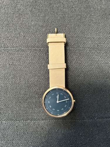 Maven Analog Quartz Men Gold Leather Watch Vintage 891144536 | eBay