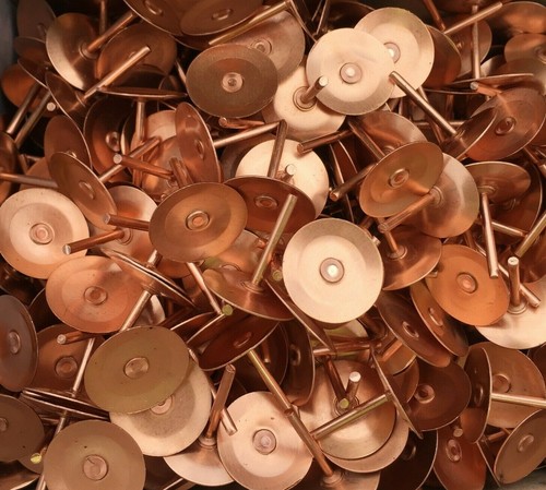 Copper Disc Rivets | Fibre Cement Slates | Copper Disc Fixing | Pack of ...