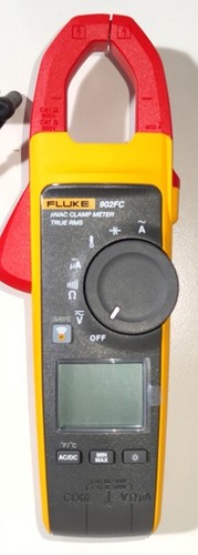 Fluke 902 FC Clamp Meter, LCD, 600 A, 1.6 in (41 mm) Jaw Capacity CAT ...