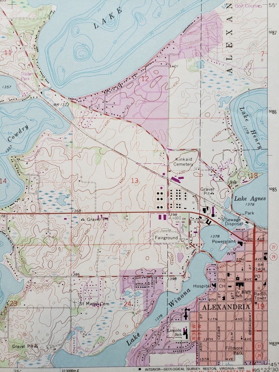 Alexandria Mn Map