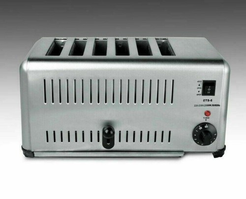 Stainless Steel 6-slice Electric Bread Toaster Machine Commercial Use ...
