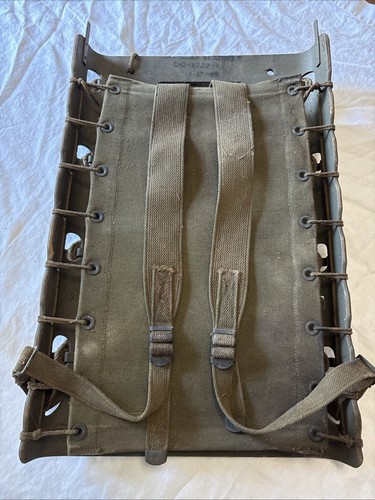 Vintage WW2 US Military 1945 Pack Board Plywood Backpack Frame Radio ...