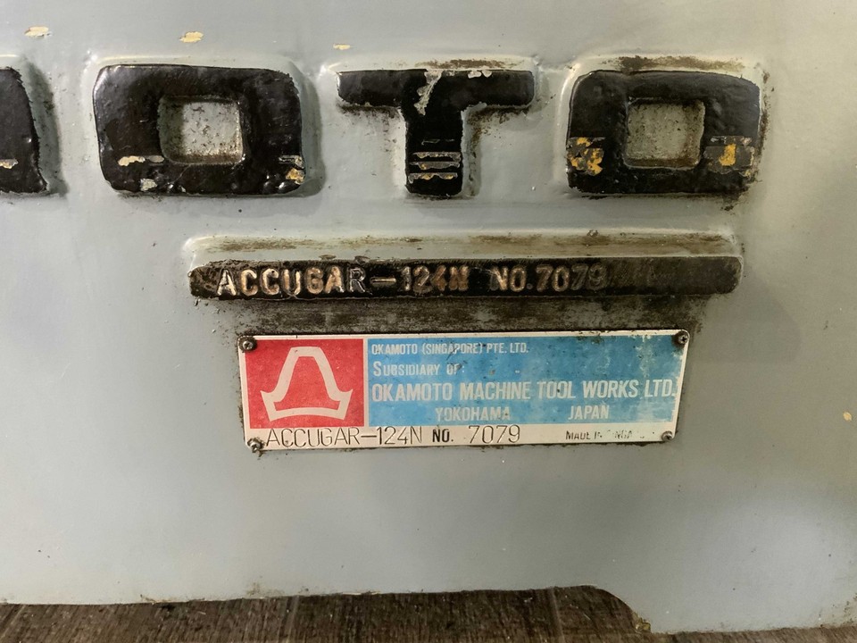 12" X 24" OKAMOTO MODEL ACCUGAR 124N SURFACE GRINDER: STOCK #80052 | eBay