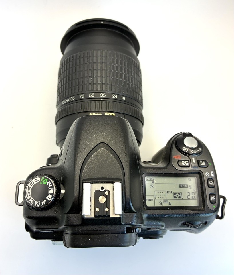 Nikon D80 10.2MP Camera Kit 18-135mm AF New Battery/AC/DC Charger 4GB ...