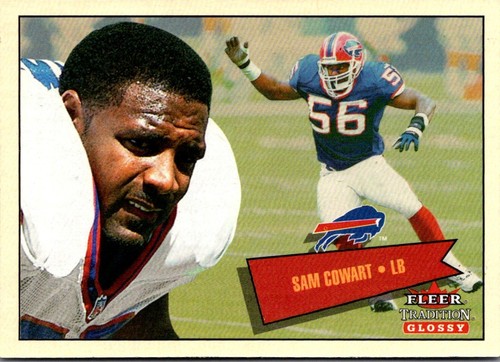2001 Fleer Tradition Glossy Sam Cowart #128 Buffalo Bills Football Card ...