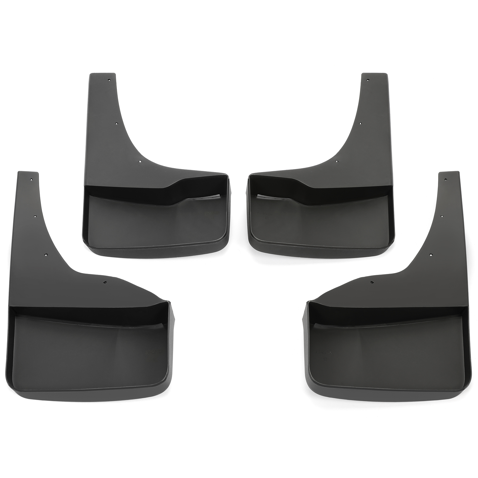 For 14-19 GMC Sierra 22894860 Front & Rear Black Grain Molded Splash ...