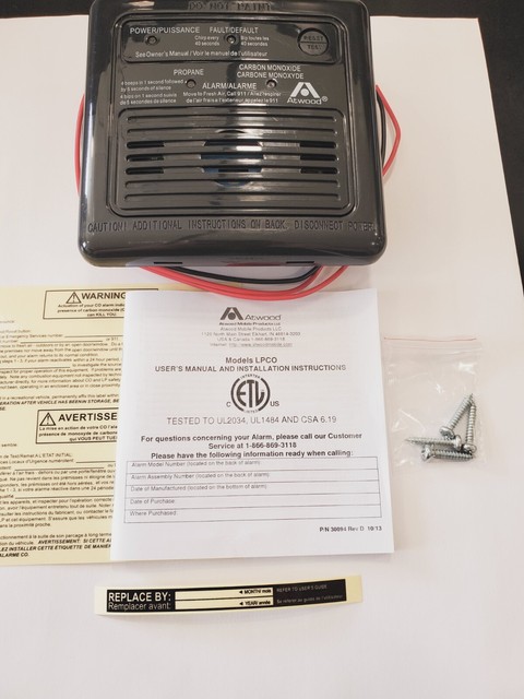 Dometic 31011 Carbon Monoxide/ Propane Leak Detector Detects Both LP ...