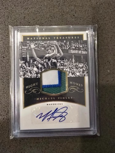 2014-15 National Treasures Michael Finley Night Moves GAME USED Patch ...