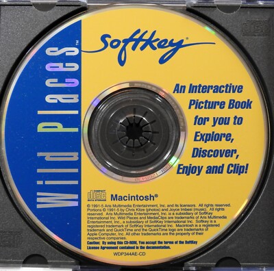 Wild Places CD-ROM for Macintosh 1991 Interactive Picture Book ...