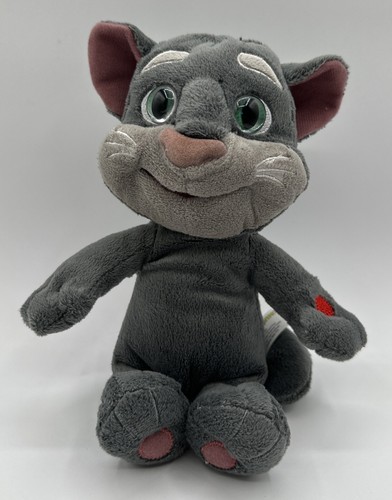 Talking Tom Cat Plush Recordable Toy Gray Green Eyes Stuffed 10” WORKS ...