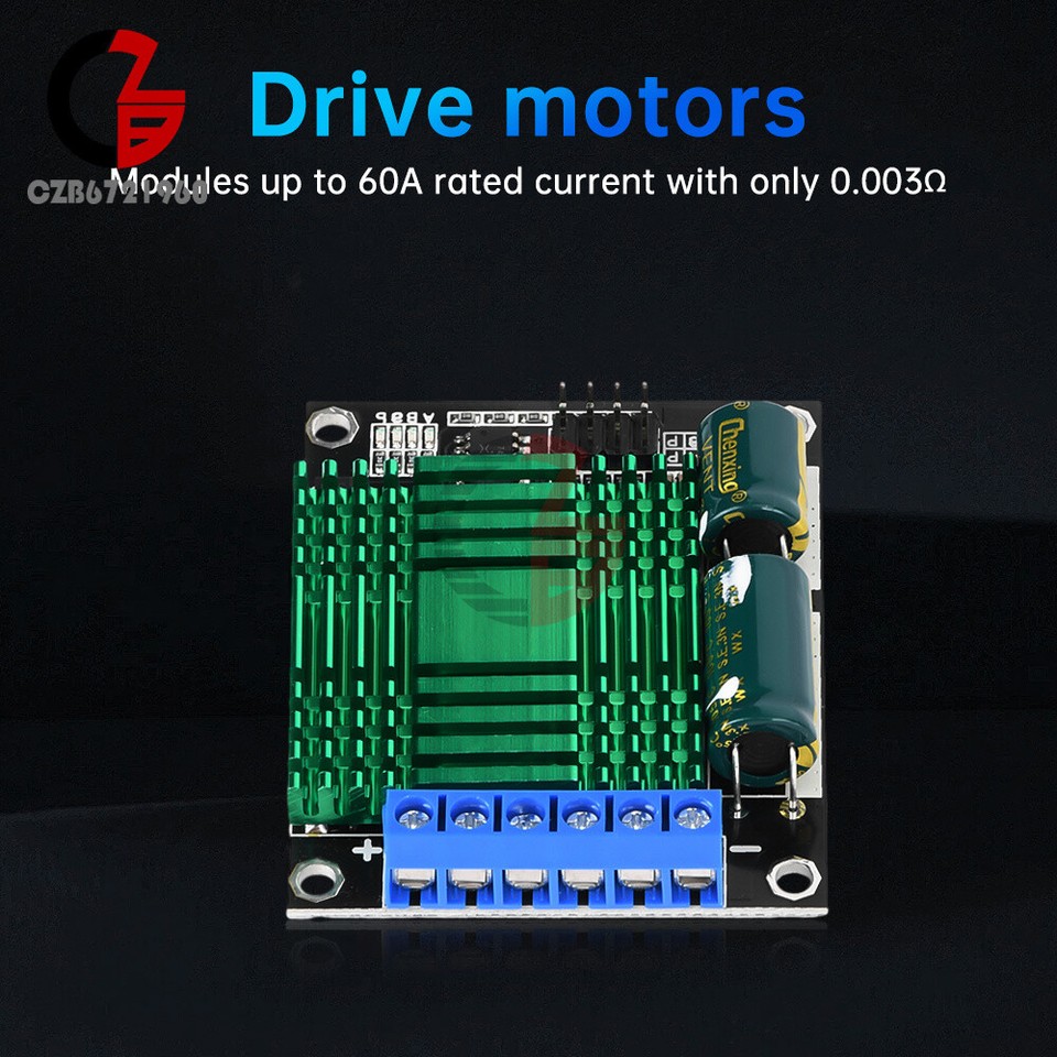 9V-30V 60A Dual PWM DC Motor Driver Module High Power H-Bridge Speed ...