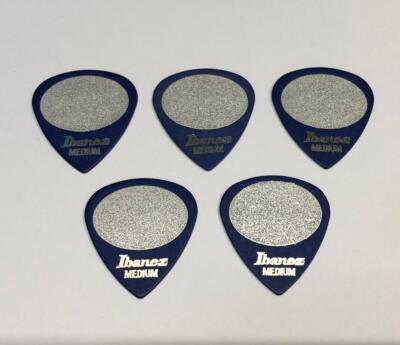 5 Ibanez Genuine Blue SAND GRIP Guitar Picks Pick Plectrum - Medium 0 ...