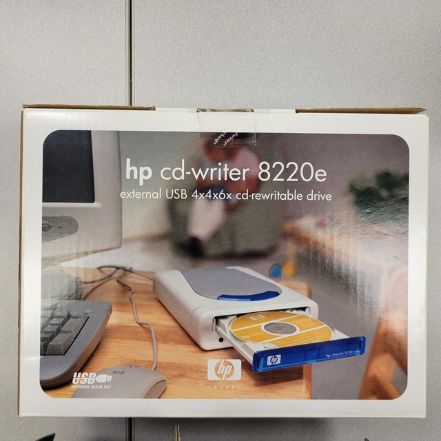 HP Hewlett Packard 8200 Series External USB CD Burner Writer 8220e ...