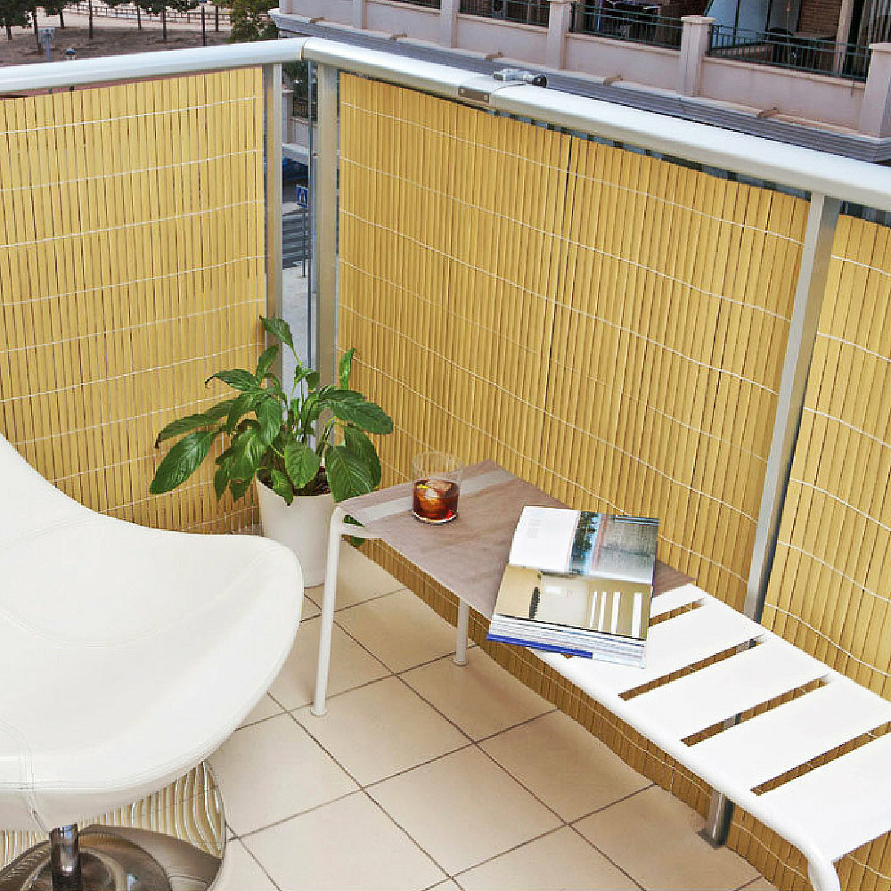 Balcony Bamboo Privacy Panels Garden Hacks: 10 Ideas For Privacy
