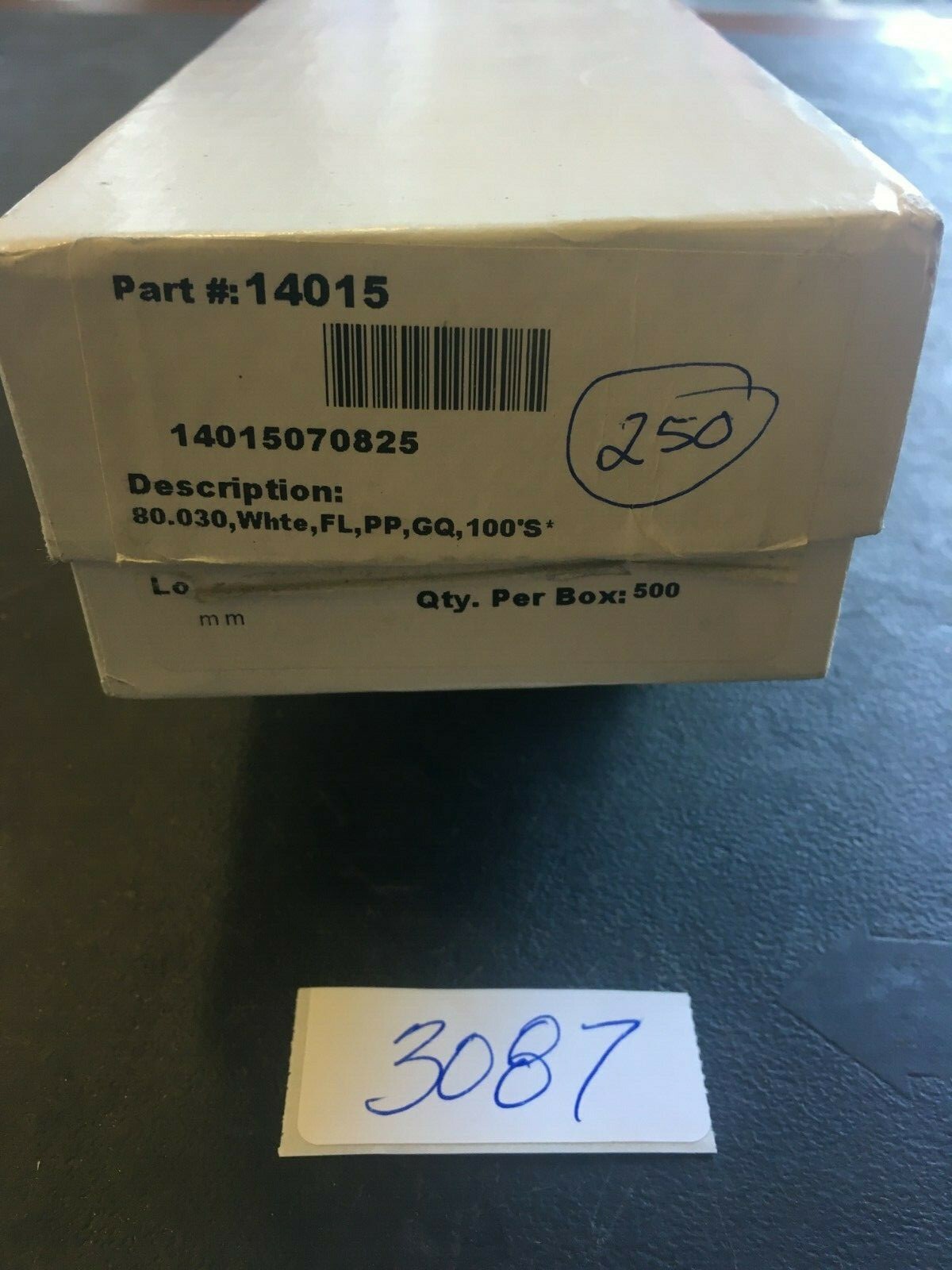 LOT OF 250 BLANK WHITE PVC CARDS CR80.30 #14015 30 MIL NEW | eBay