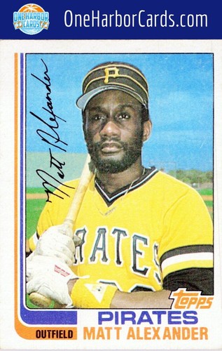 1982 Topps Pittsburgh Pirates Baseball Card #528 Matt Alexander | eBay