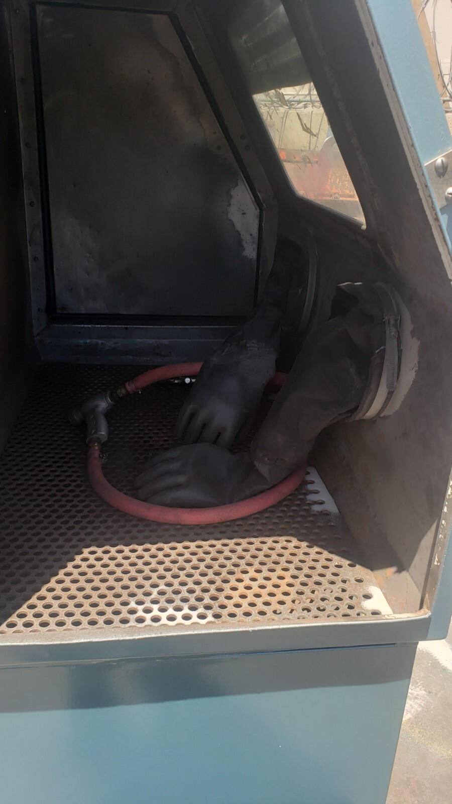 ZERO GLASS BEAD MACHINE WITH RECLAIMER GOODSON,SUNNEN, ROTTLER,VAN ...