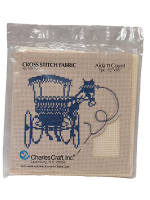 Charles Craft, Inc. Cross Stitch Fabric Aida 11 Count 1 Piece 12" x 18 ...