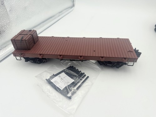 Bachmann G Scale 20 ' FLAT CAR & CRATES (95699) METAL WHEELS, Knuckle ...