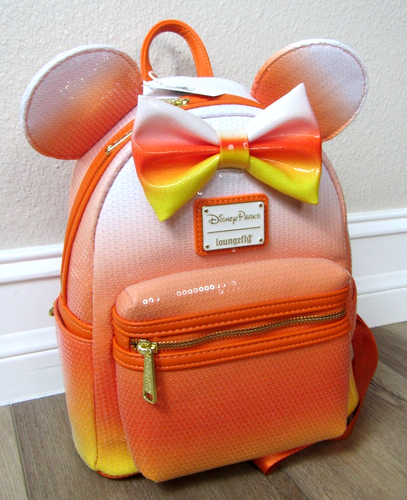 NEW DISNEY LOUNGEFLY MINI BACKPACK HALLOWEEN 2024 CANDY CORN BAG PURSE ...