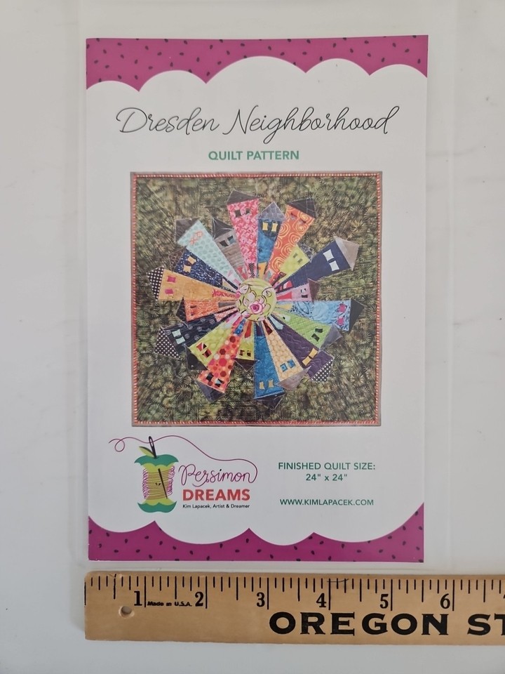 Persimon Dreams DRESDEN NEIGHBORHOOD Pieced Houses Quilt Pattern | eBay UK