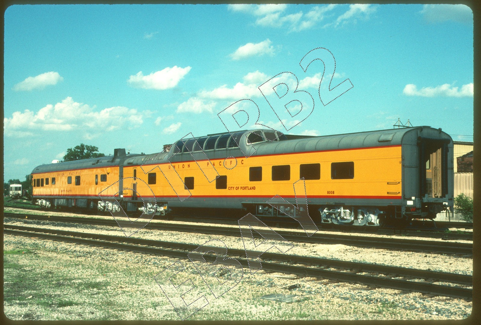 MZ1 ORIGINAL SLIDE UNION PACIFIC PASSENGER CAR CITY OF PORTLAND KANSAS ...