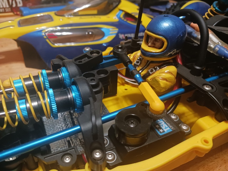 Tamiya Super Avante Yellow Chassis Hopups | eBay