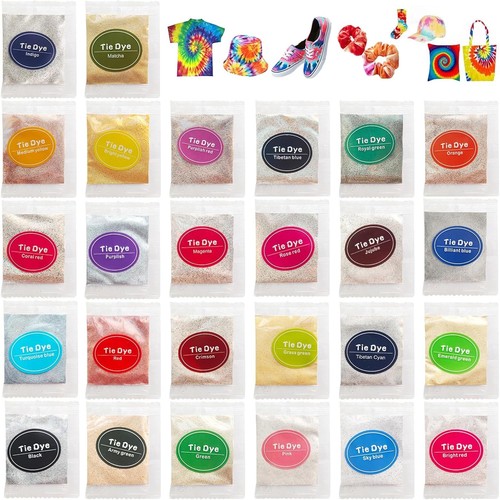 26 Colors Tie Dye Powder, Rainbow Fabric Powder for 26 | eBay