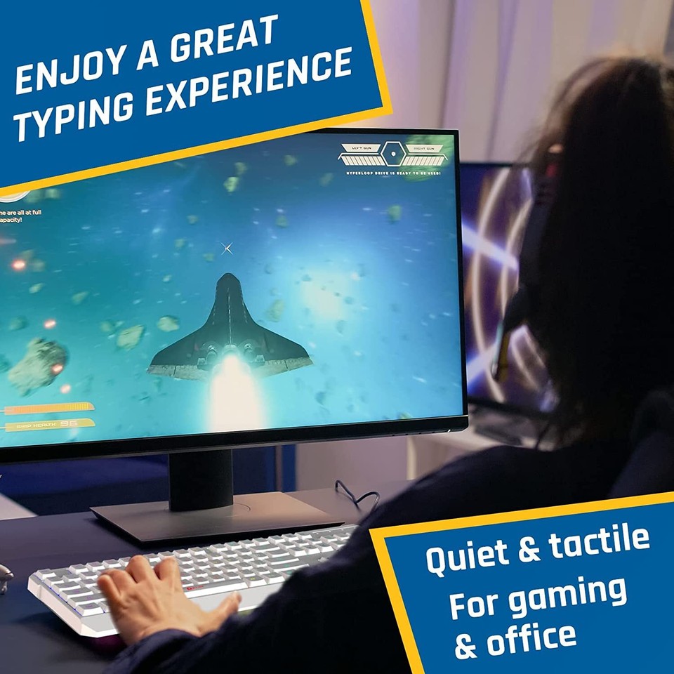 KLIM Chroma Wireless RGB Gaming Keyboard for PC, PS4, Xbox One, Mac ...