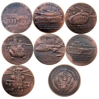 7PC STRYKER PATTON Tank CHINOOK MOHAWK APACHE Helicopter US Army ...