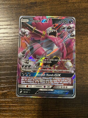 Pokémon TCG Hoopa GX Sun & Moon - Team Up 96/181 Holo Ultra Rare | eBay