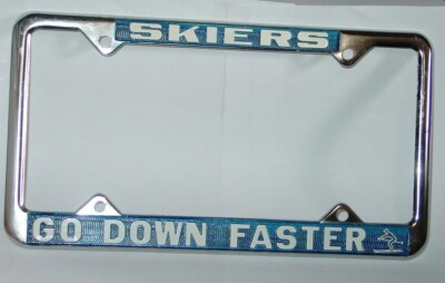 1970's VINTAGE GOLFERS ARE BETTER LOVERS NOS METAL LICENSE PLATE FRAME ...