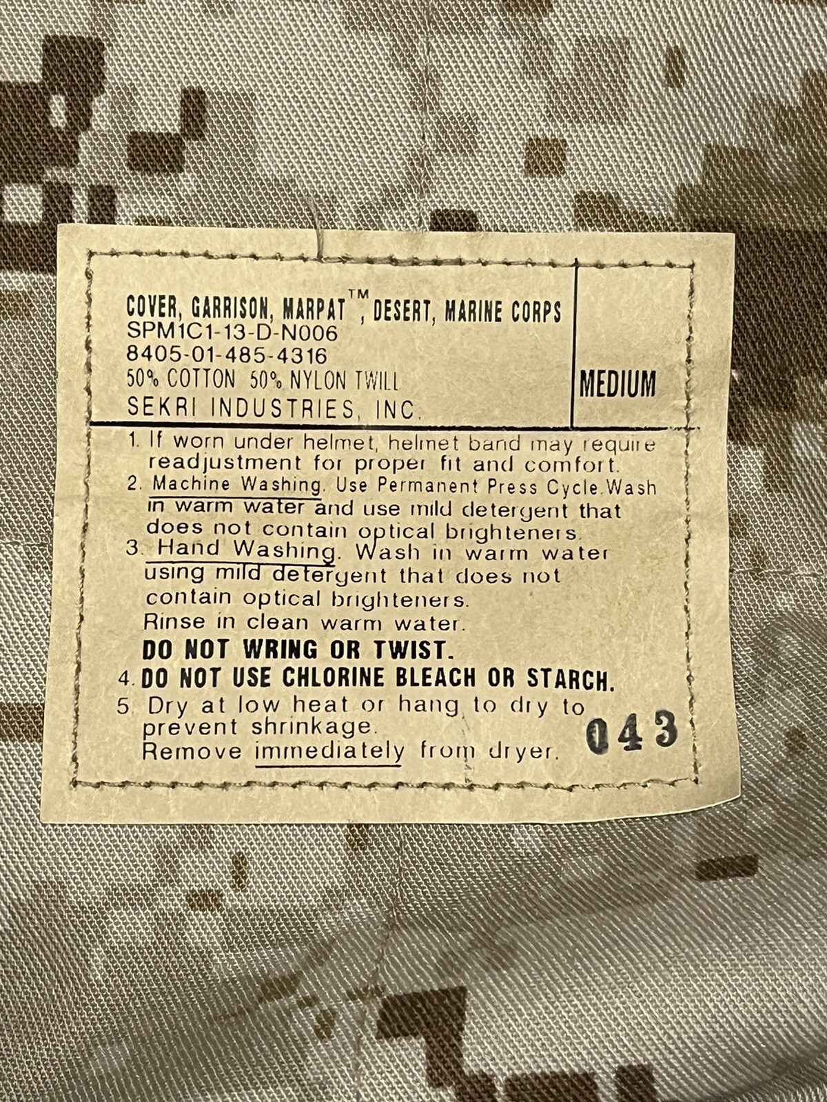 USMC 8 Point Marine Corps Digital Desert Utility Hat … - Gem