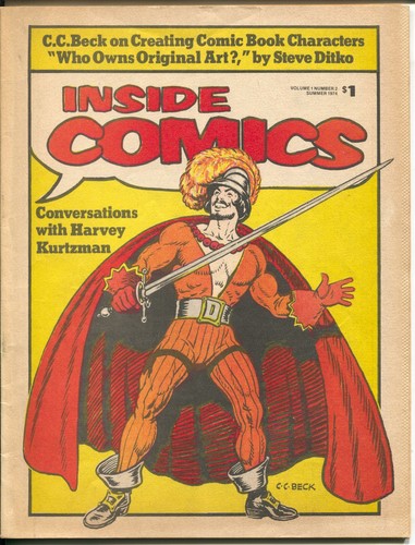 Inside Comics #2 1974-CC Beck-Steve Ditko-David T Alexander-mini-cons ...