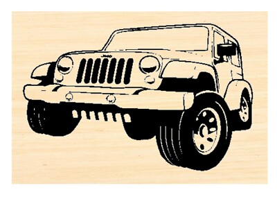 P123 Classic Car Jeep Rubber Stamp | eBay