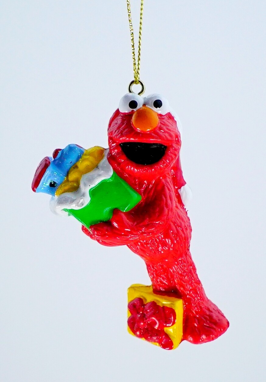 Sesame Street Elmo Christmas Ornament Santa Holiday Decor Presents ...