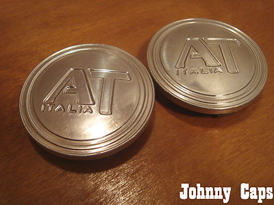 AT Italia Wheels Aluminum Center Cap Custom Wheel Metal Center Caps (2 ...