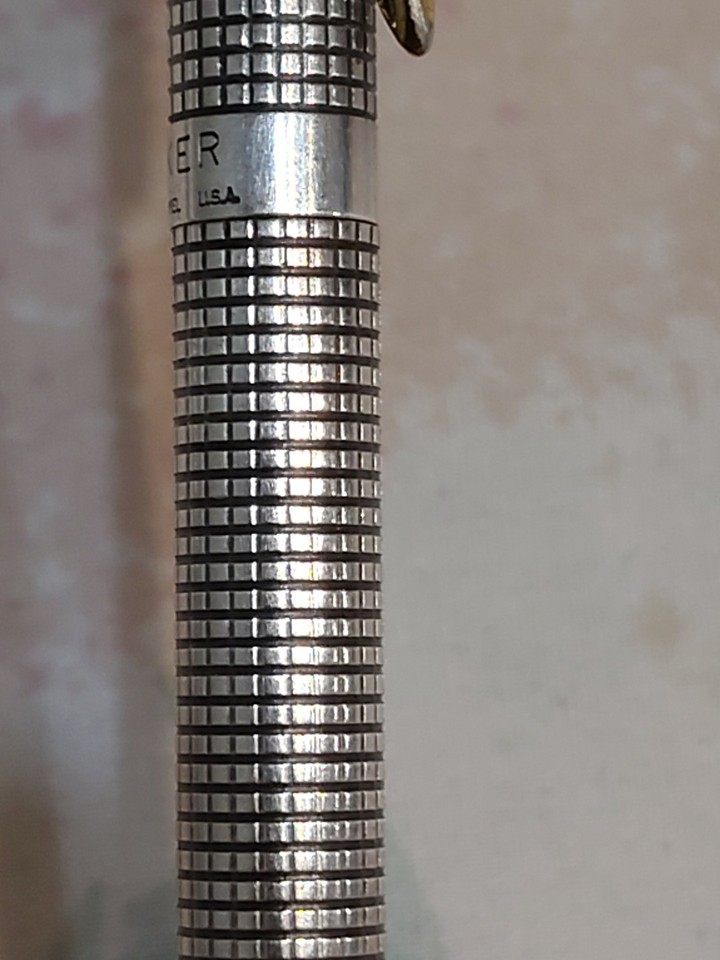 Parker Classic Sterling Silver 925 Dish Top Ball Point Pen USA MADE #22 ...