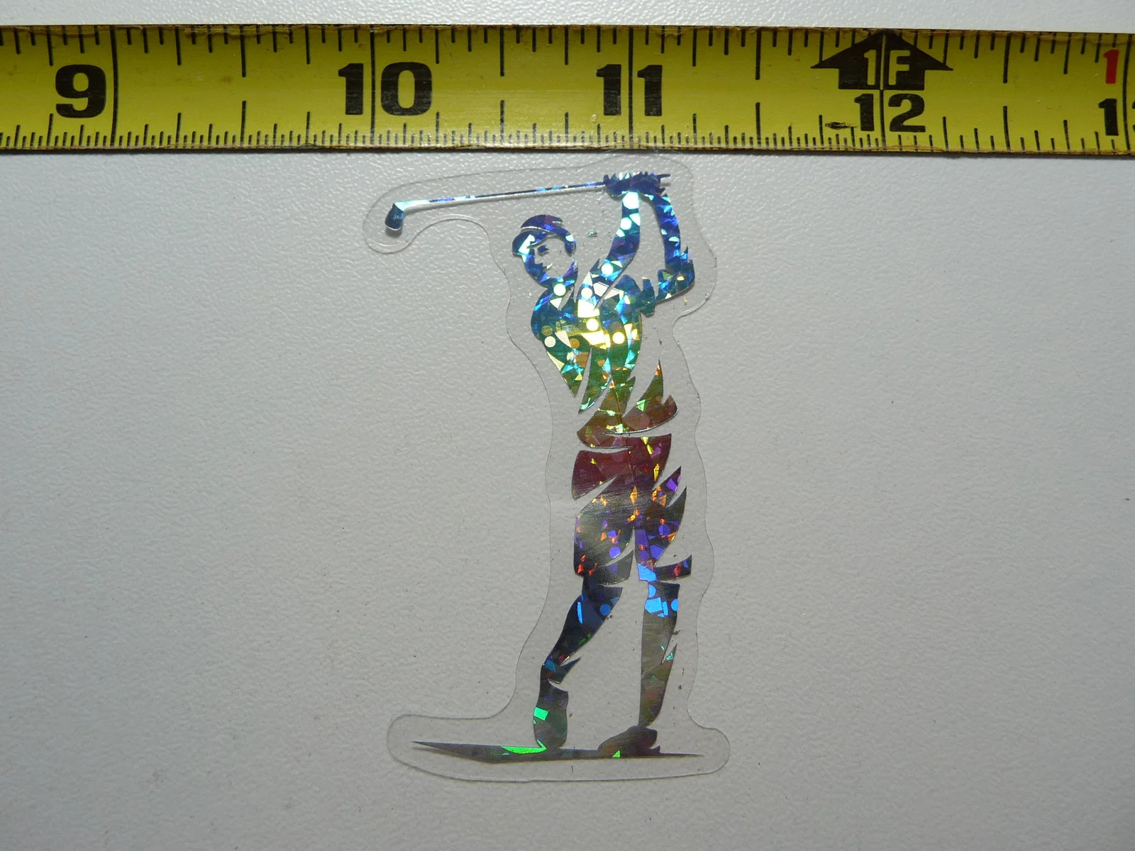 HOLOGRAPHIC GOLF GOLFER GOLFING SMALL STICKER DECAL SPORTS ATHLETICS ...