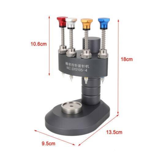 4 Pin Watch Hand Presser Press Kit Watchmaker Repair Setting Tool High ...