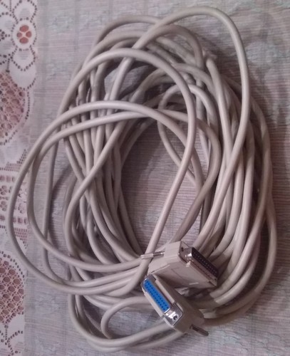 50FT DB25 25-Pin DB 25 Male to Female SCSI Serial Parallel Printer ...