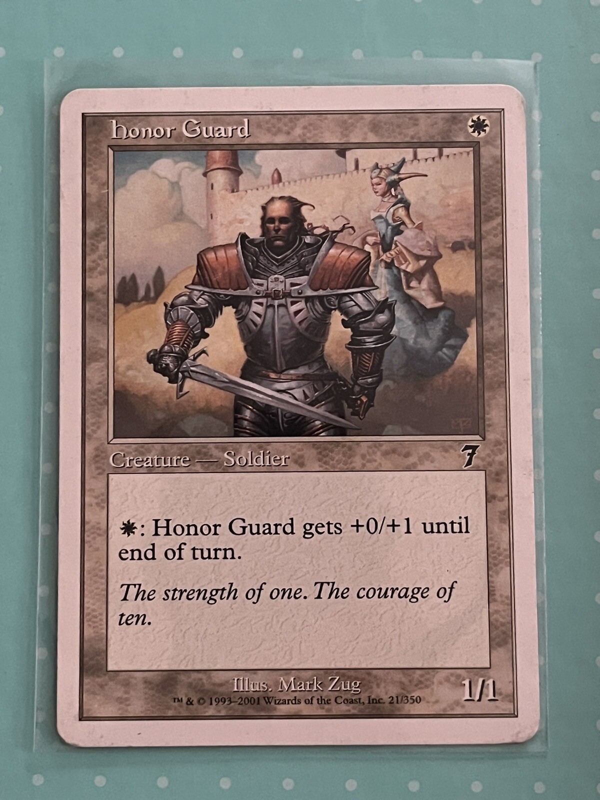 MTG Honor Guard Seventh Edition 21/350 Regular Common MP | eBay