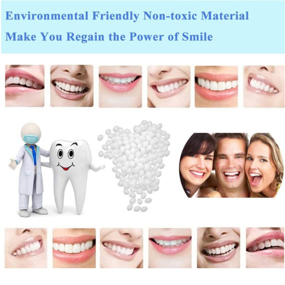 Temporary Tooth Repair Kit Resin Fix Broken False Teeth Fill Gap Dental ...