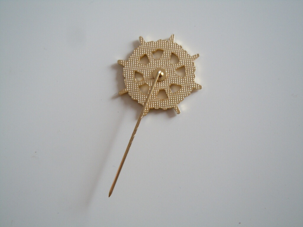 Anstecknadel Pin Nadel ADAC vergoldet mit Strasssteinen 4,8 g/5,7 x 2,9 ...