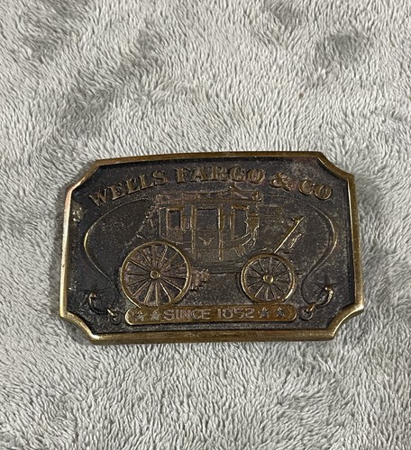 Wells Fargo & Co Bank Stagecoach Vintage Official Numbered 1970's Belt ...