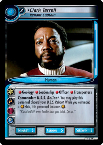 Star Trek 2E: Clark Terrell, Reliant Captain [Ungraded] What you Leave ...